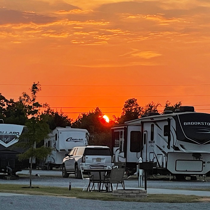 What a Beautiful Sunset Over the RV Park – Blackberry Homestead