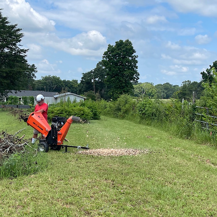 Chipper Up and Chipping Plus Some Wind Damage Later – Blackberry Homestead